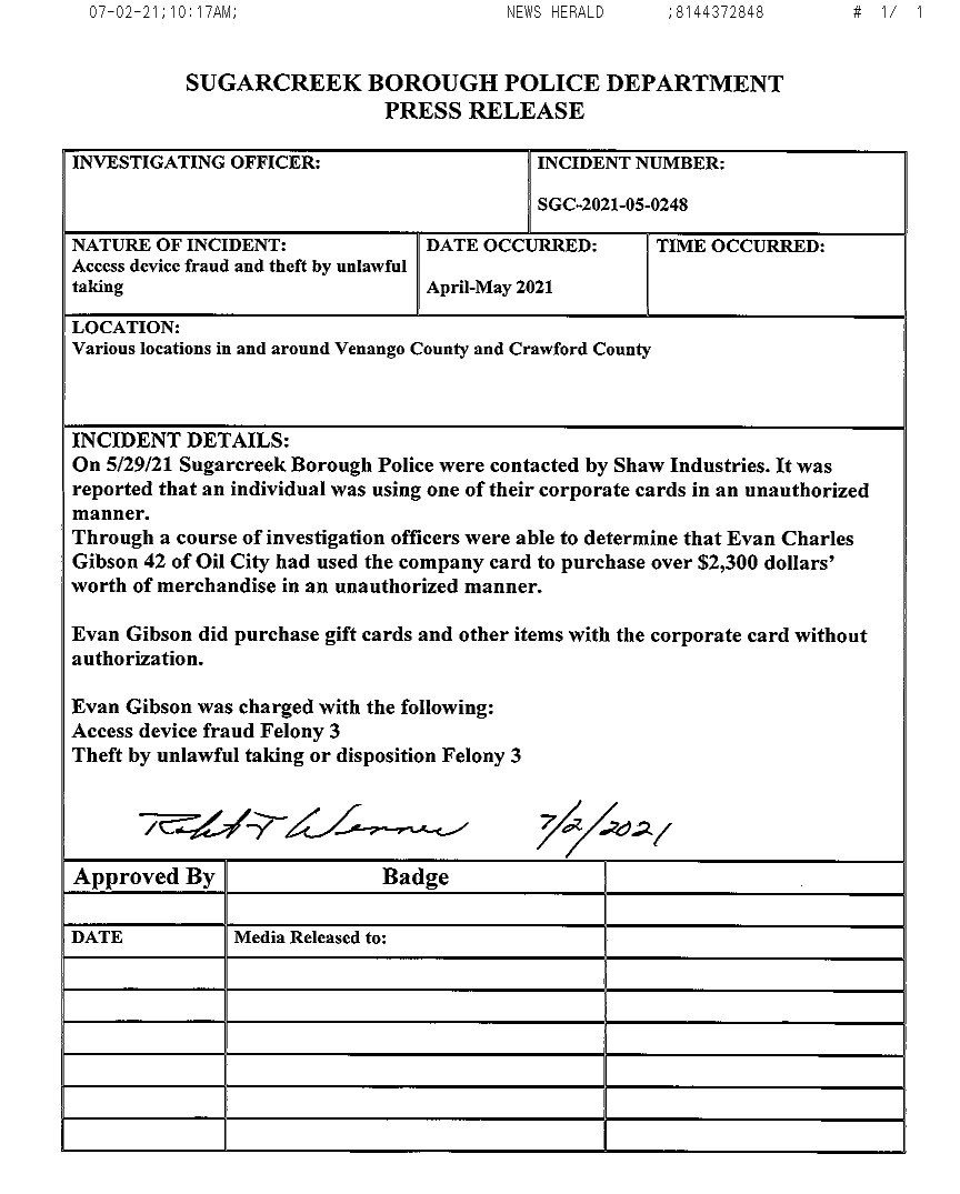 Access device fraud – Venango Extra.com