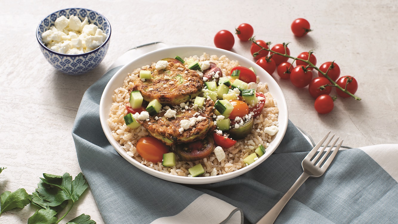 Mediterranean Rice Bowls with Zucchini Fritters – Venango Extra.com