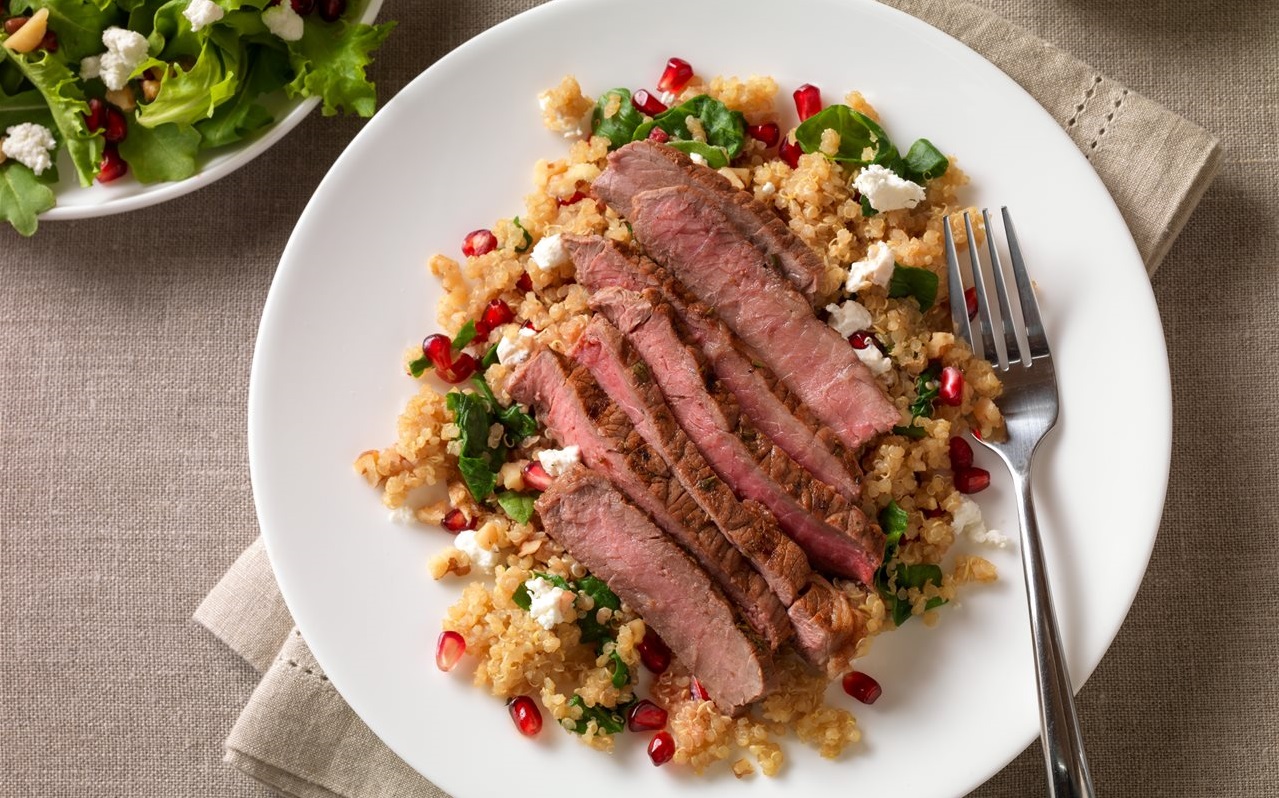 Pomegranate Steak with Quinoa – Venango Extra.com